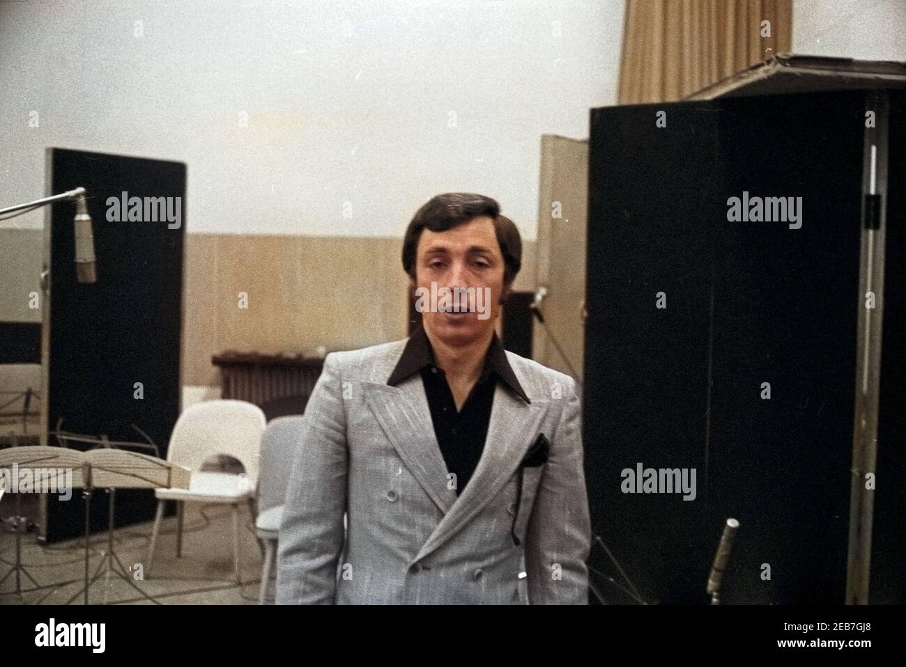 Der französische Sänger Michel Mallory, Deutschland 1960er Jahre ...