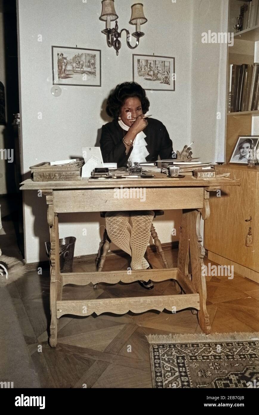 Die karibische Jazz- und Schlagersängerin Mona Baptiste, Deutschland ...