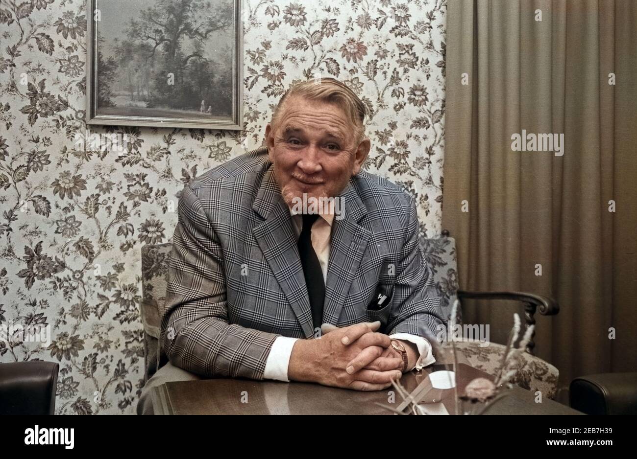 Der deutsche Schauspieler Gustav Knuth, Deutschland 1970er Jahre ...