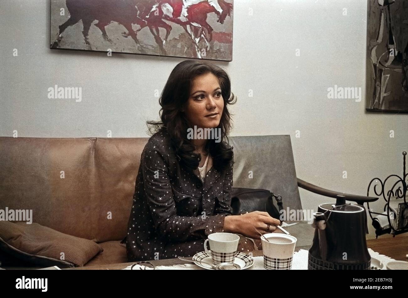 Die deutsche Schauspielerin Gundy Grand, Deutschland 1970er Jahre ...