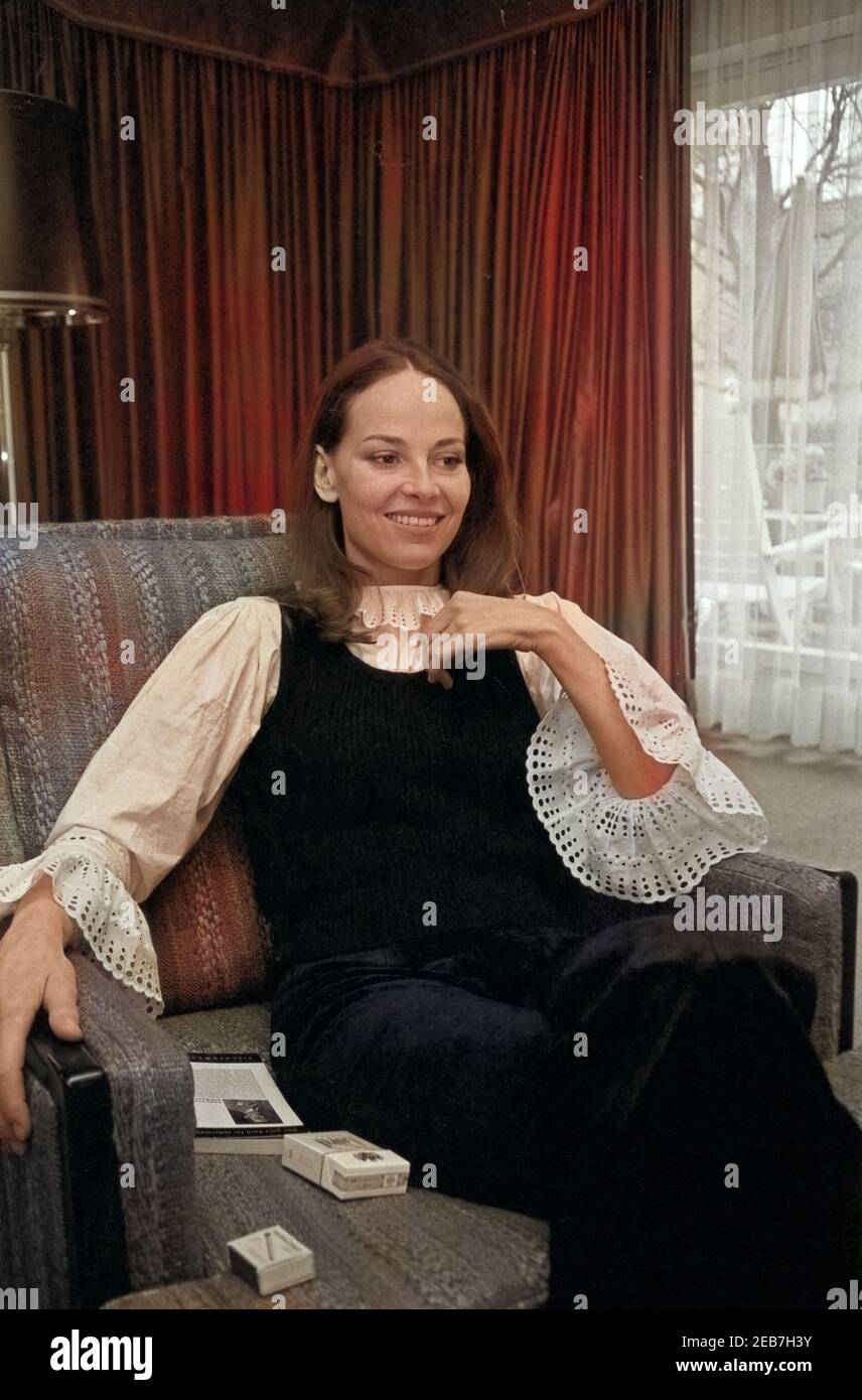 Die österreichische Schauspielerin Gerlinde Locker, Deutschland 1970er ...