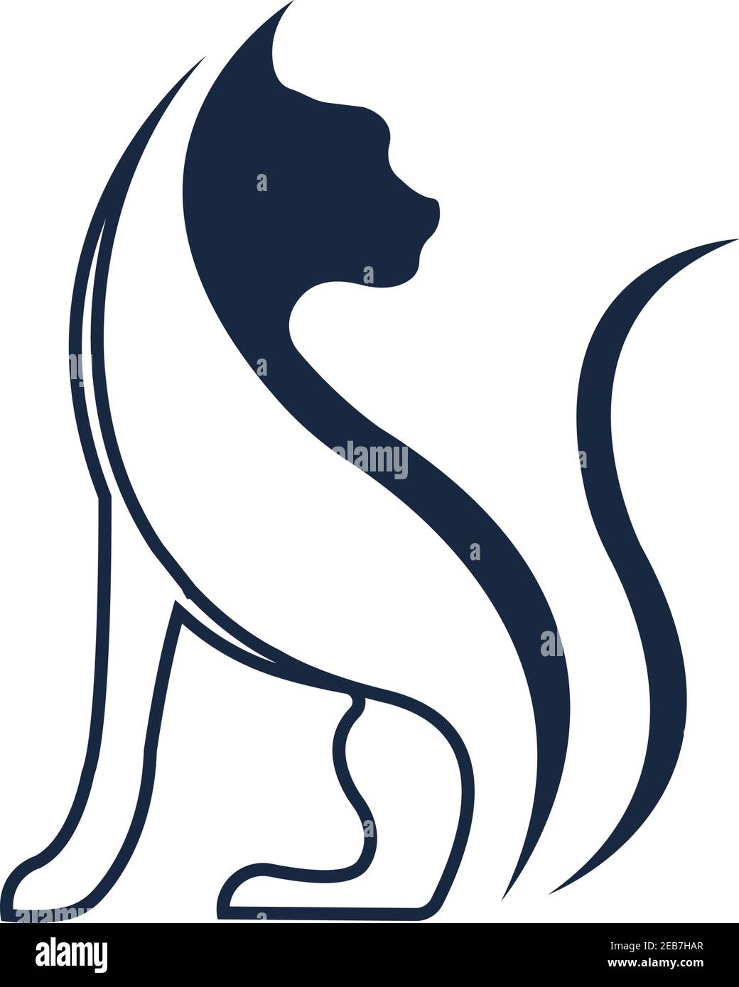 cat logo vector symbol illustration design template Stock Vector Image ...