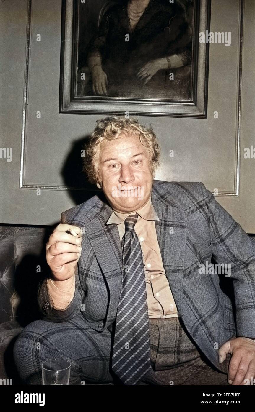 Der britische Schauspieler Peter Ustinov, Deutschland 1970er Jahre ...