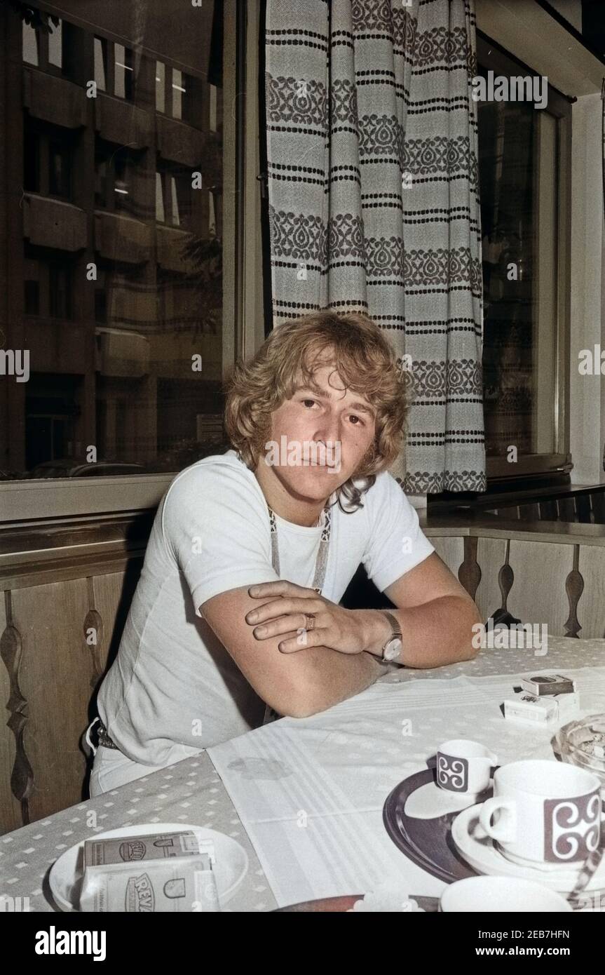 Der deutsche Sänger Peter Maffay, Deutschland 1970er Jahre. German ...