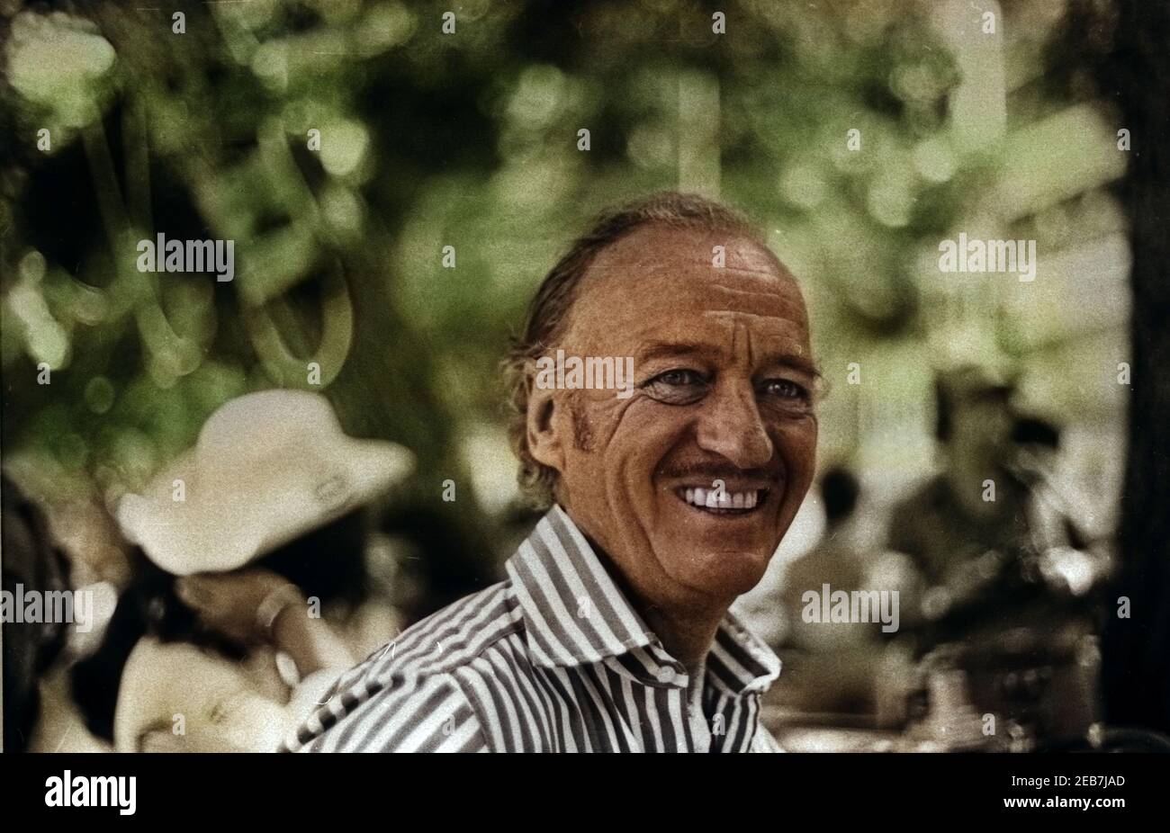 David Niven beim Film Festival in Cannes 1974, Frankreich 1970er Jahre ...