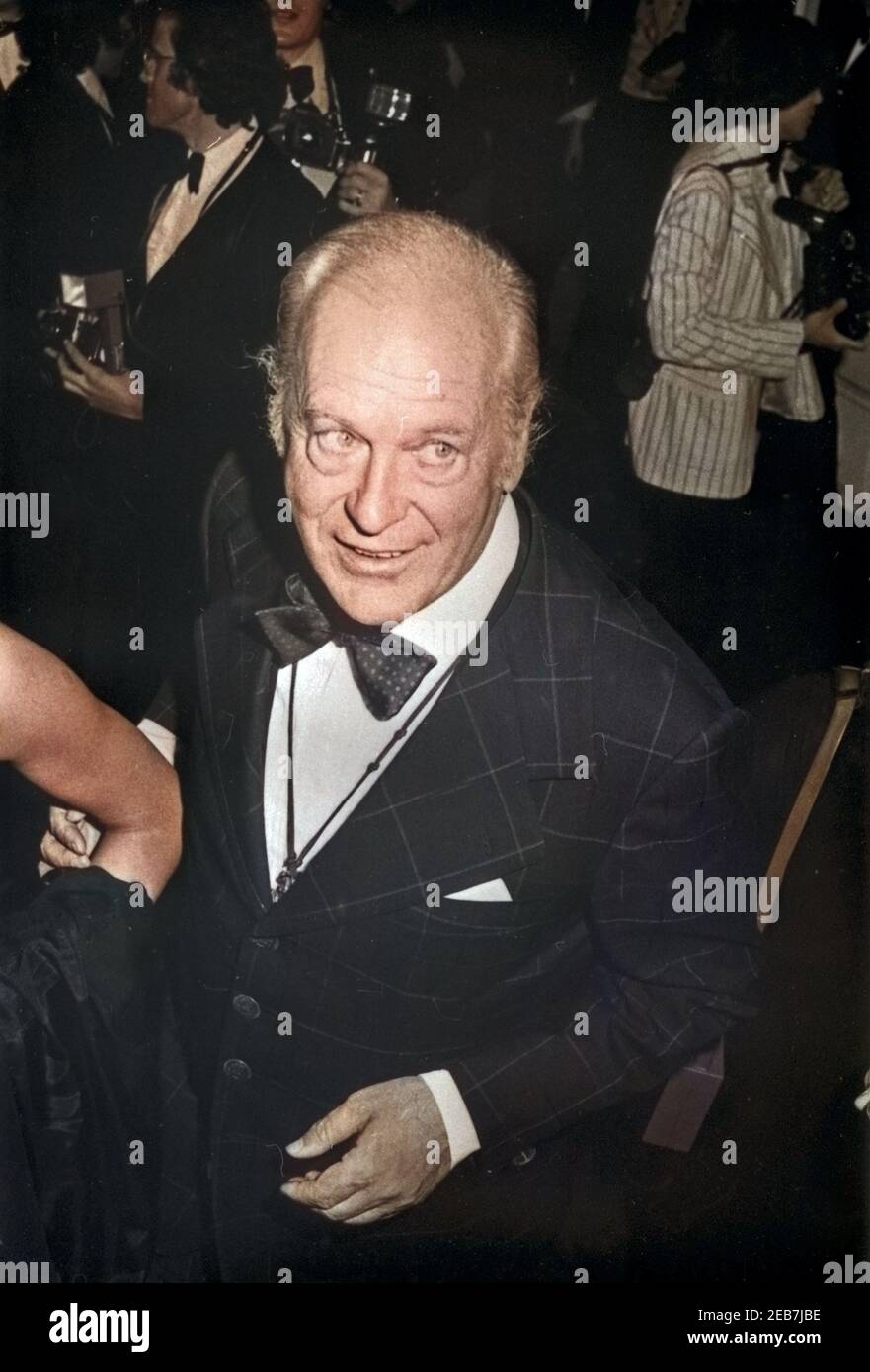 Curd Jürgens beim Film Festival in Cannes 1974, Frankreich 1970er Jahre ...