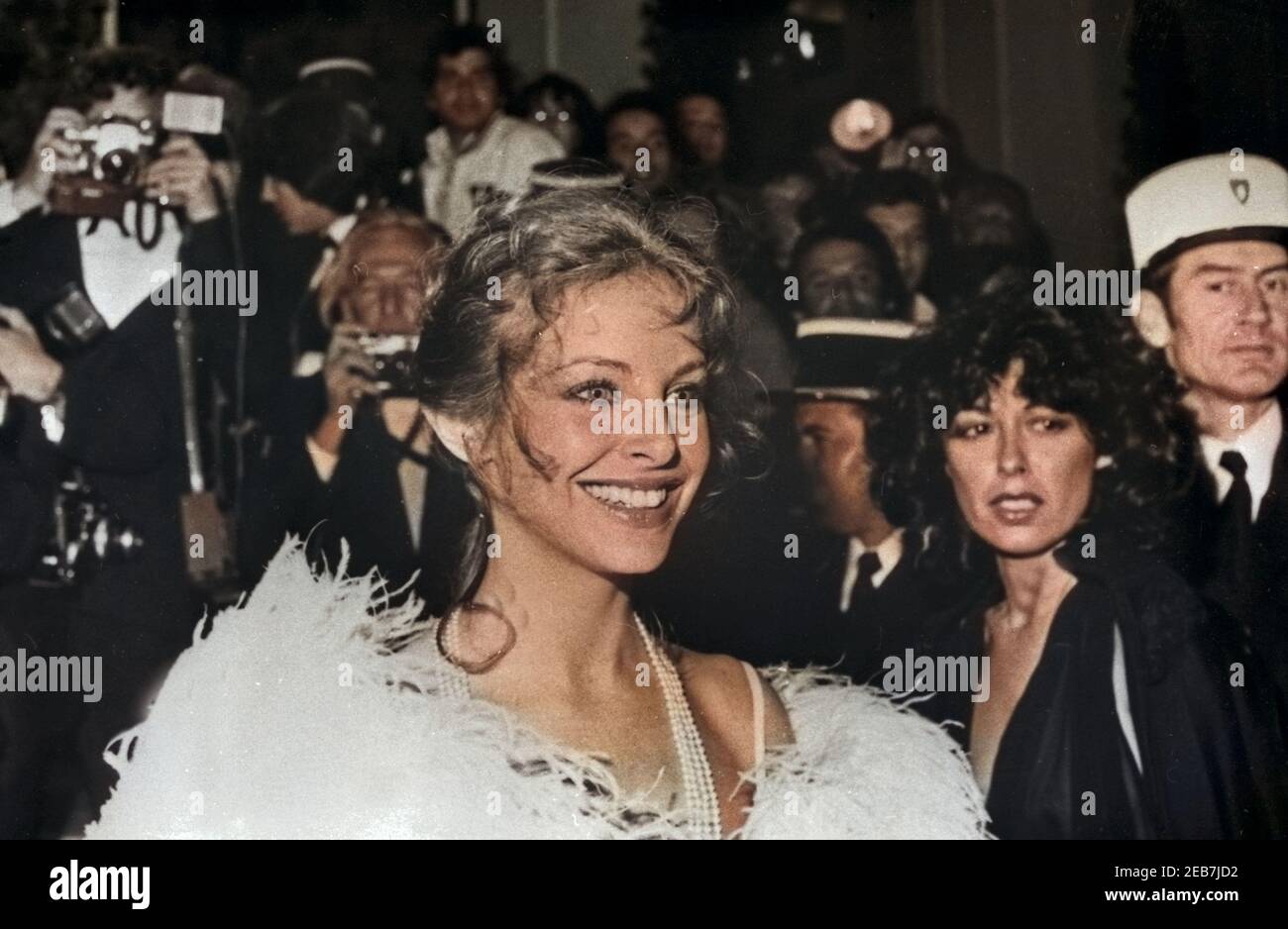 Sydne Rome beim Film Festival in Cannes 1974, Frankreich 1970er Jahre ...