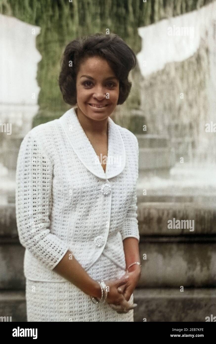 Die karibische Schlager- und Jazzsängerin Mona Baptiste, Deutschland ...