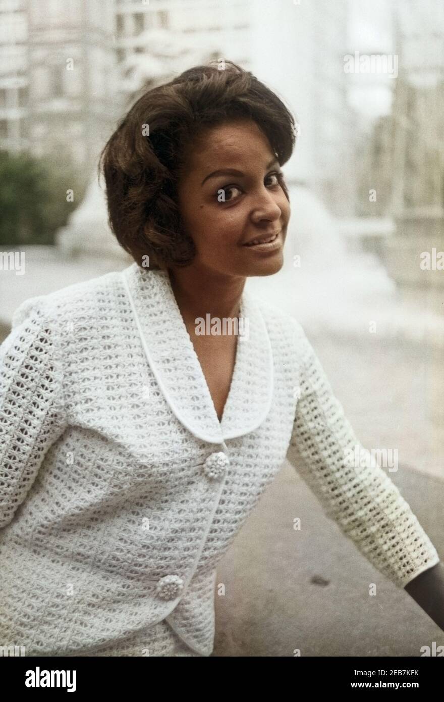 Die karibische Schlager- und Jazzsängerin Mona Baptiste, Deutschland ...