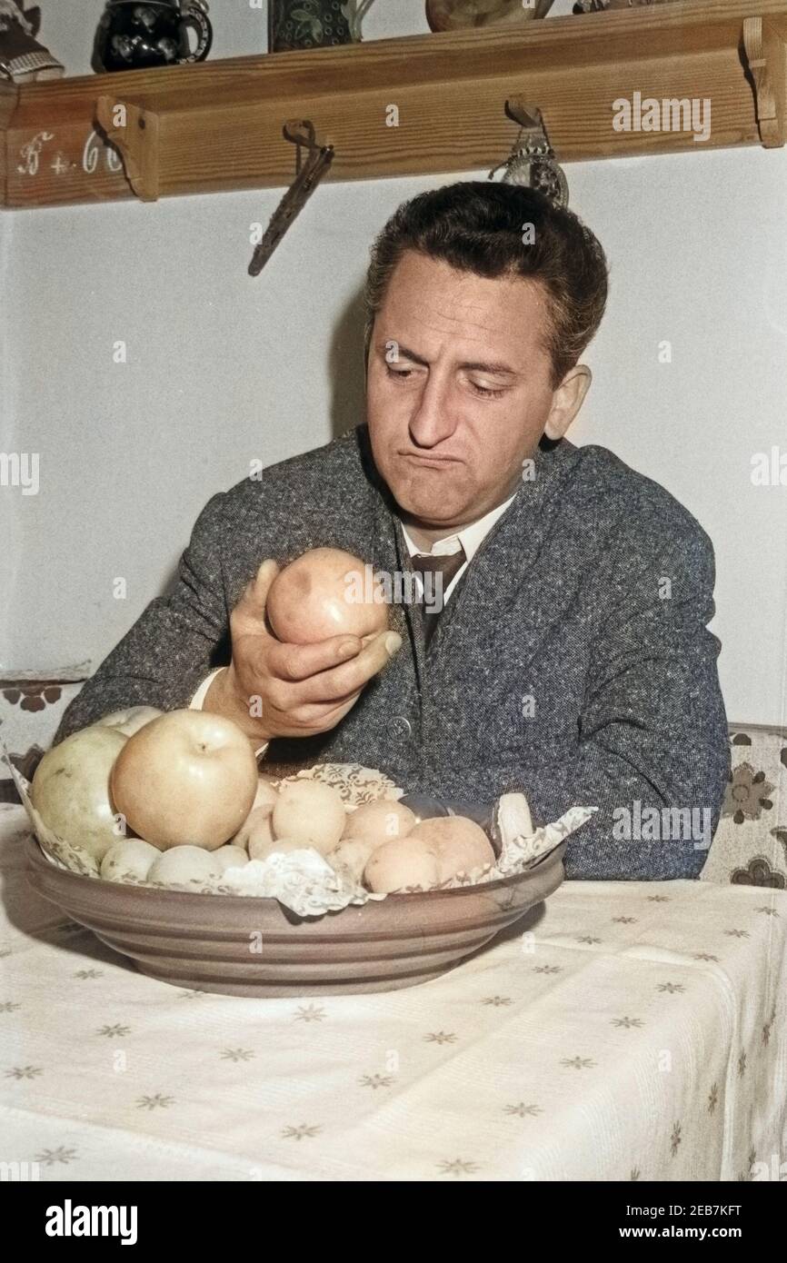 Der bayerische Volksschauspieler Maxl Graf, Deutschland 1960er Jahre ...