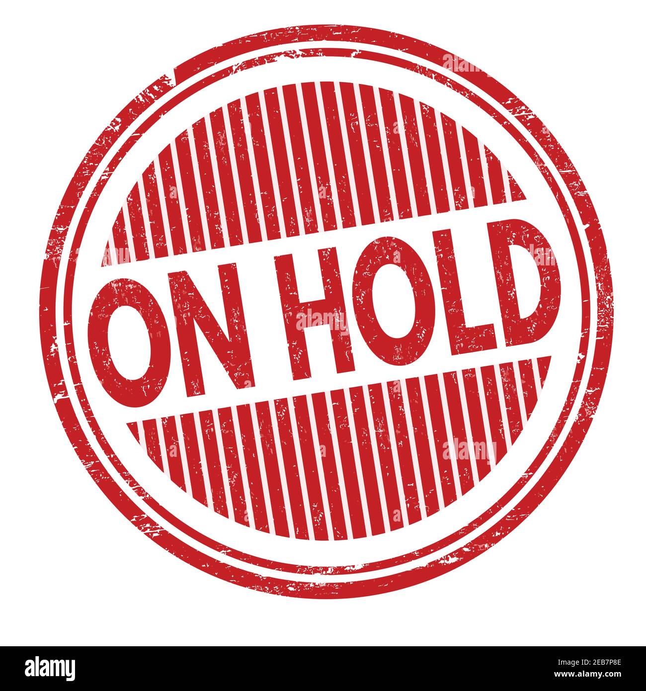 On hold grunge rubber stamp on white background, vector illustration ...