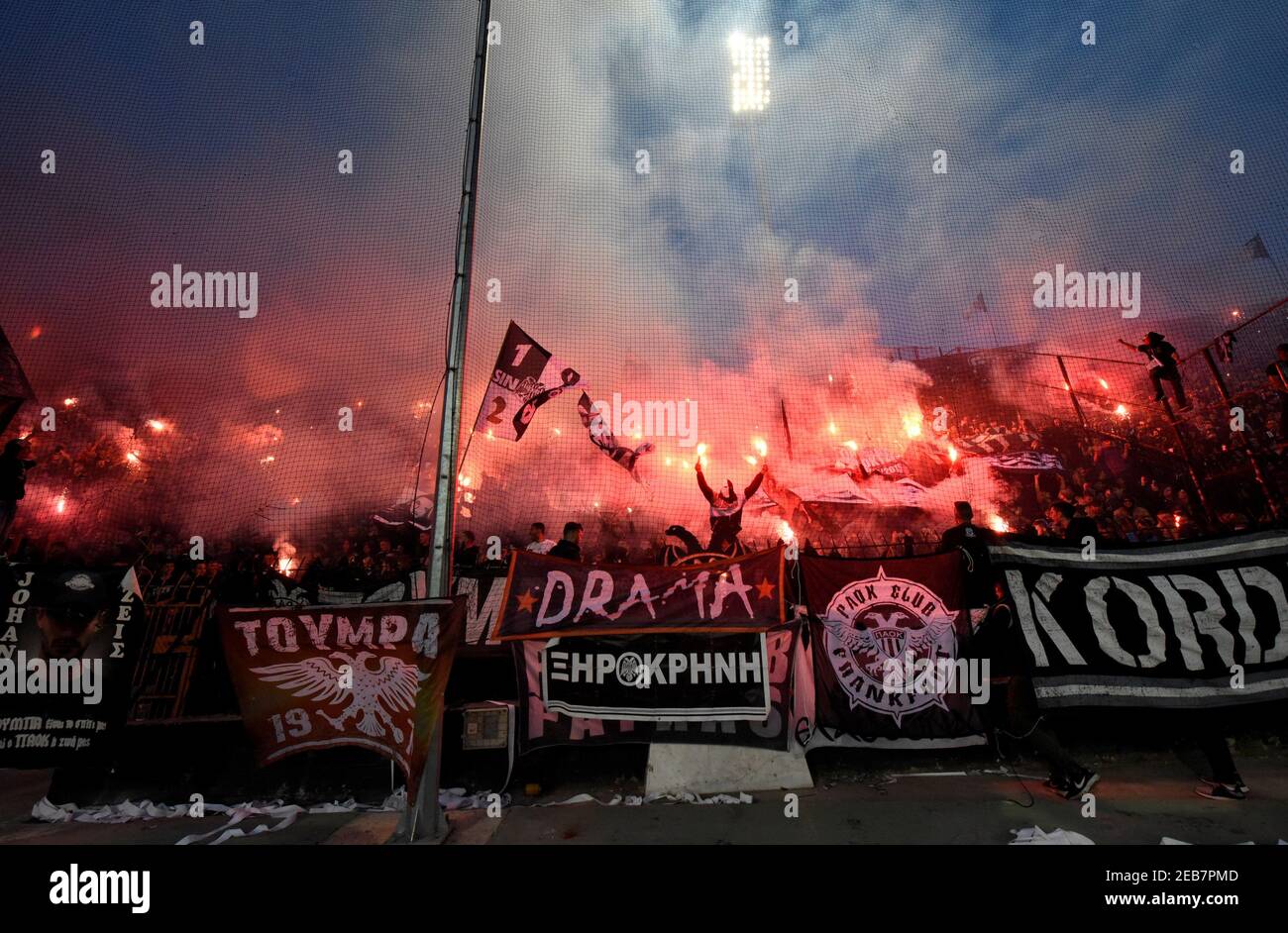 Paok fans hi-res stock photography and images - Alamy