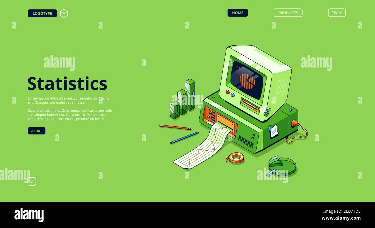 Statistics banner. Service for data analysis and research, statistical ...