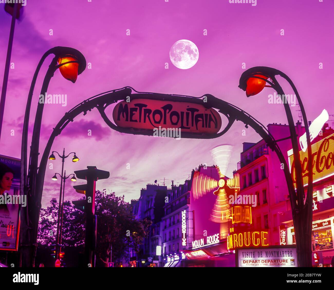 2000 HISTORICAL ART NOUVEAU METRO ENTRANCE SIGN (©1902 HECTOR GUIMARD ...