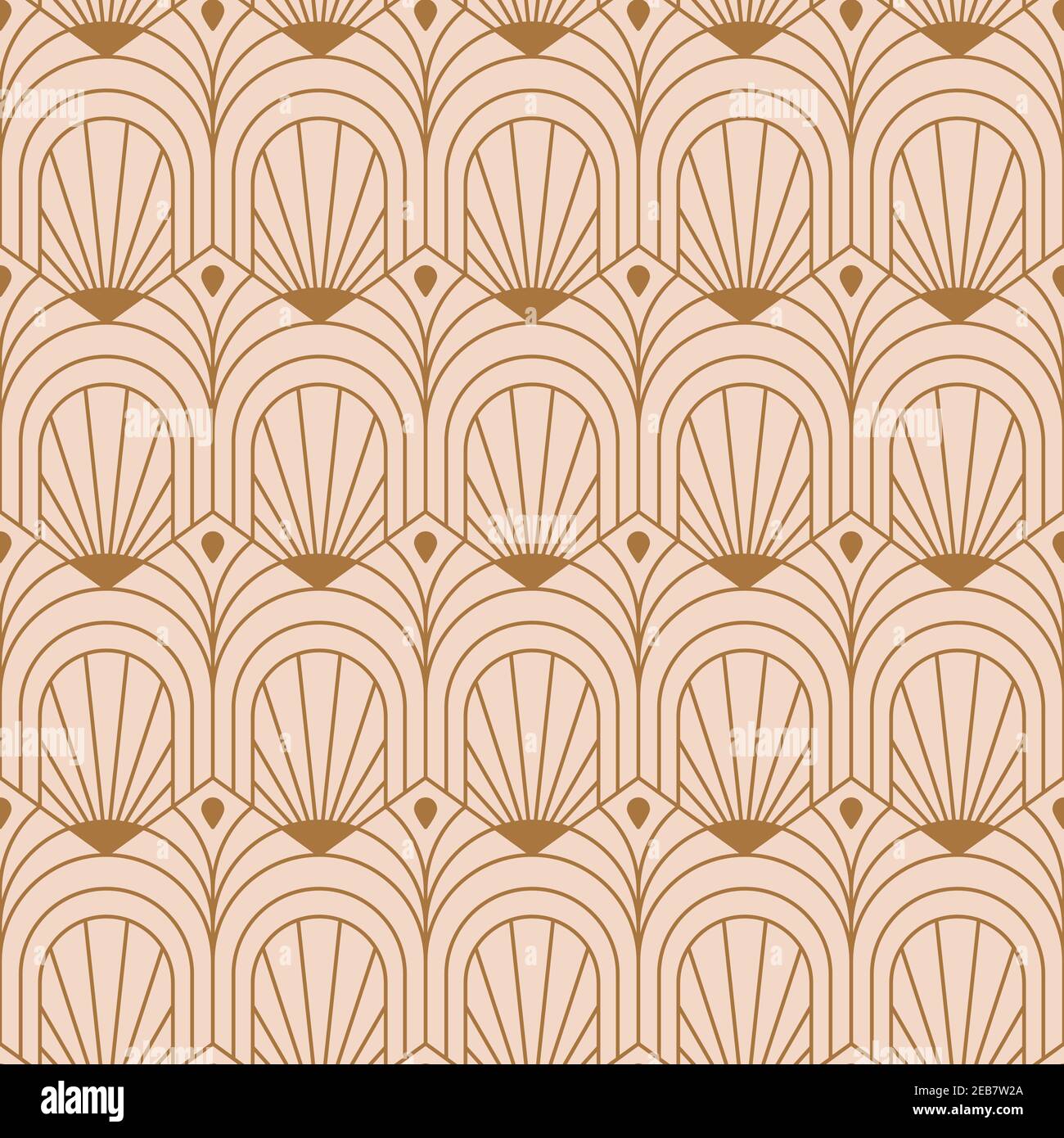Art Deco Pink Seamless Pattern in a Trending minimal Linear Style ...