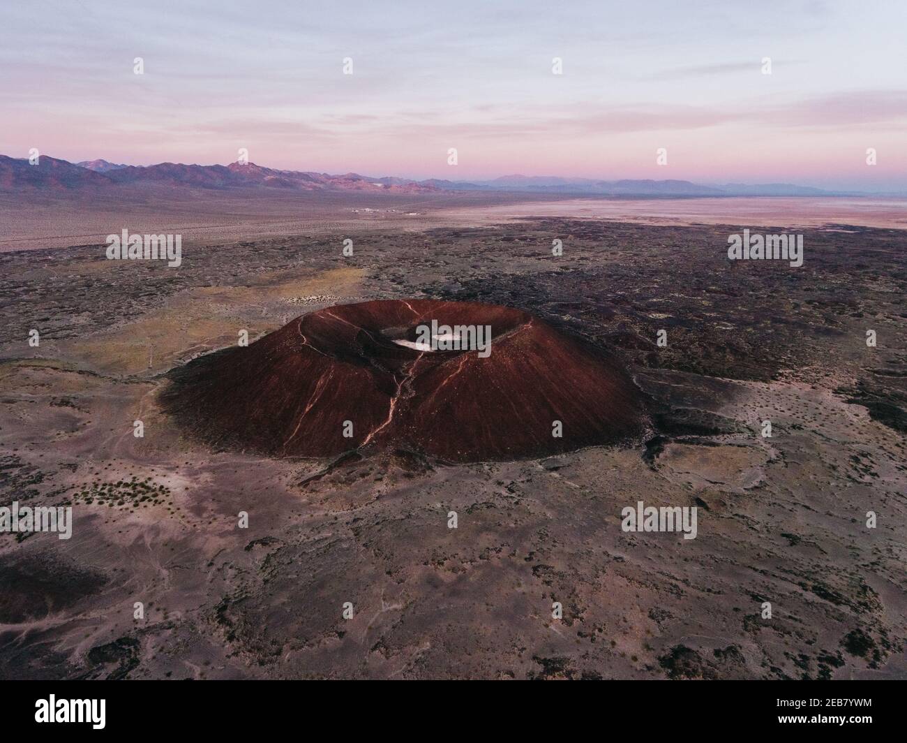 Aerial view amboy crater hi-res stock photography and images - Alamy