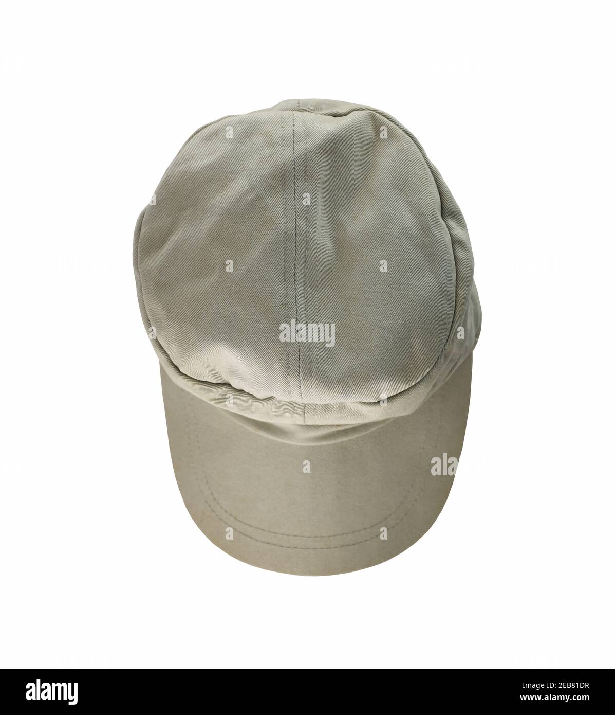 Gray Hat in a top view isolated on white background and have clipping ...