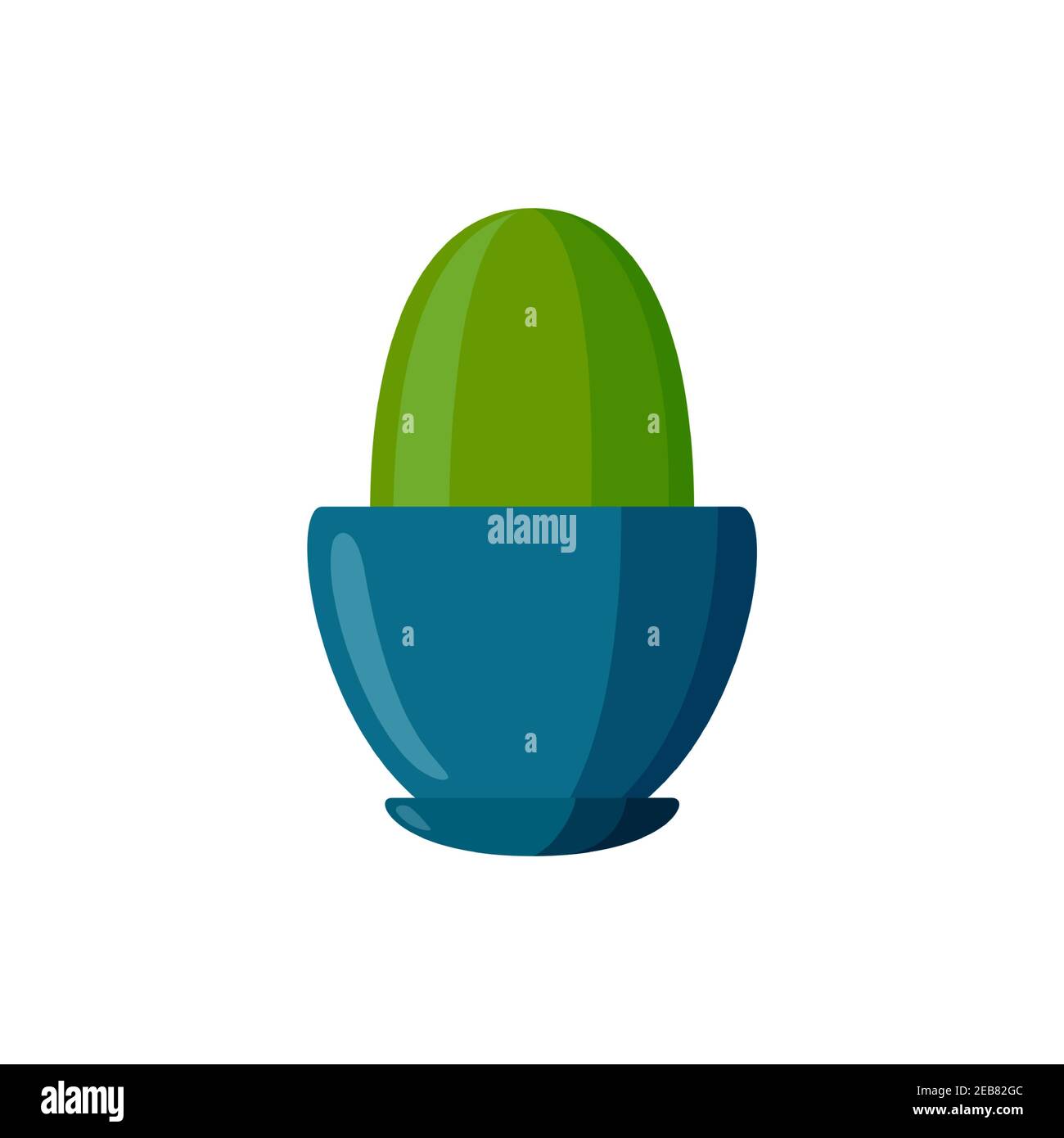 Potted plant. Cactus plant in cartoon style. Vector illustration ...