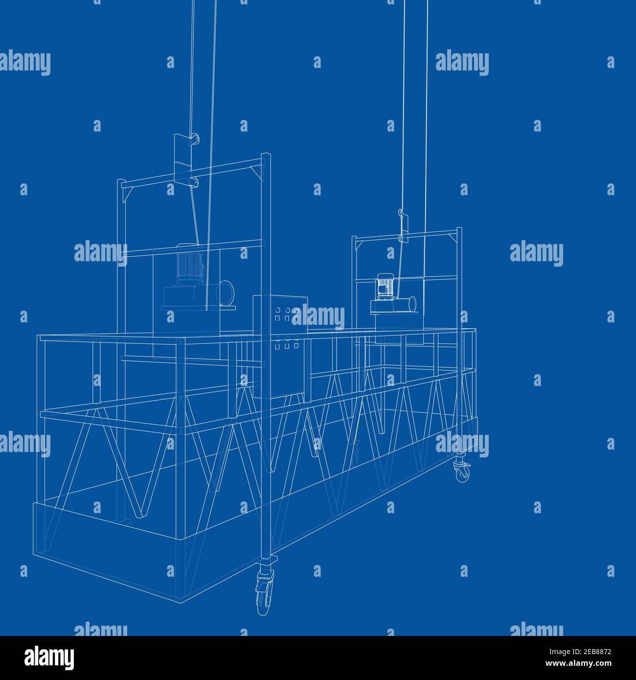 Empty construction elevator. Vector Stock Vector Image & Art - Alamy