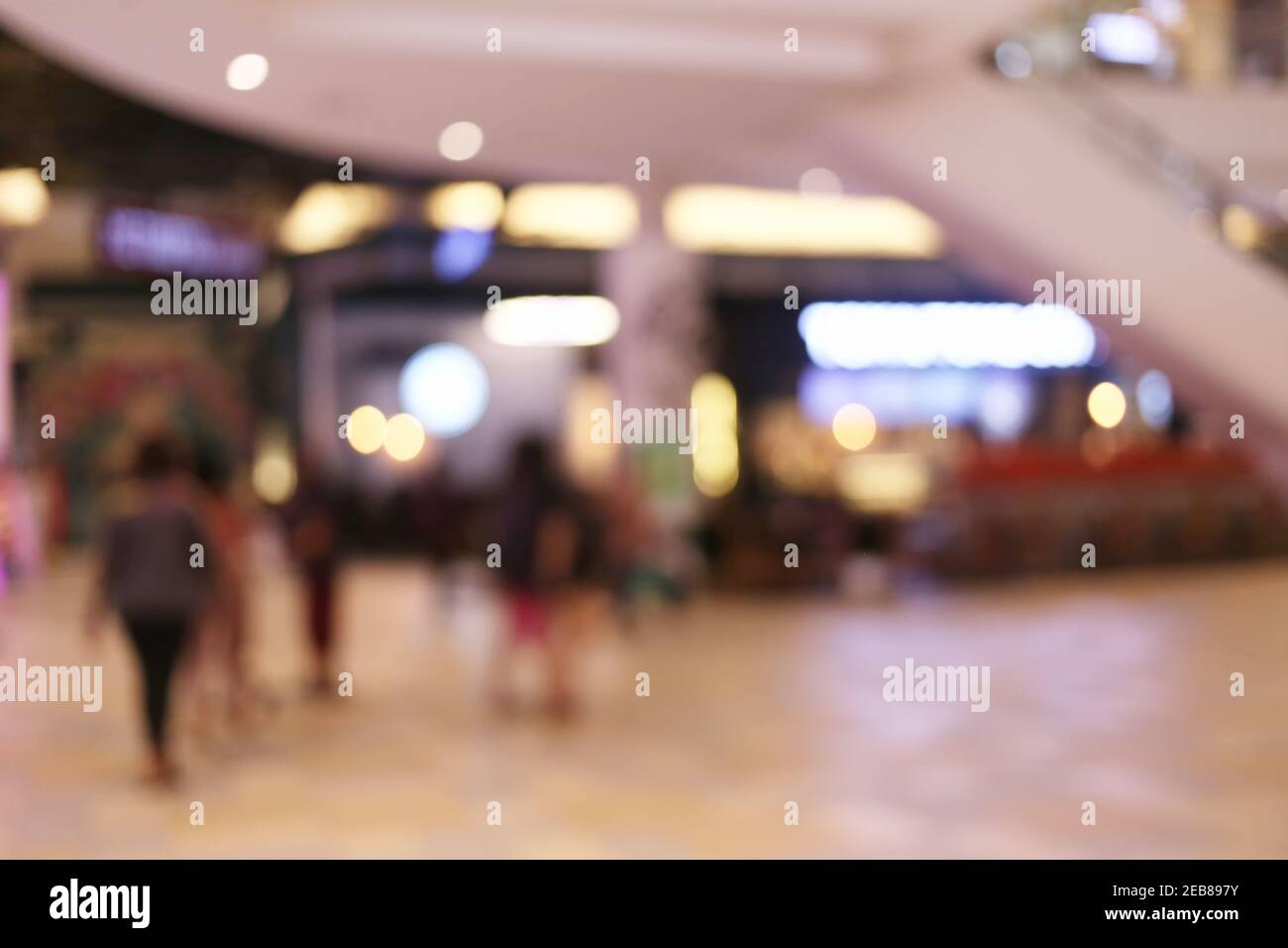 Abstract blur interior background or defocused shopping mall of ...
