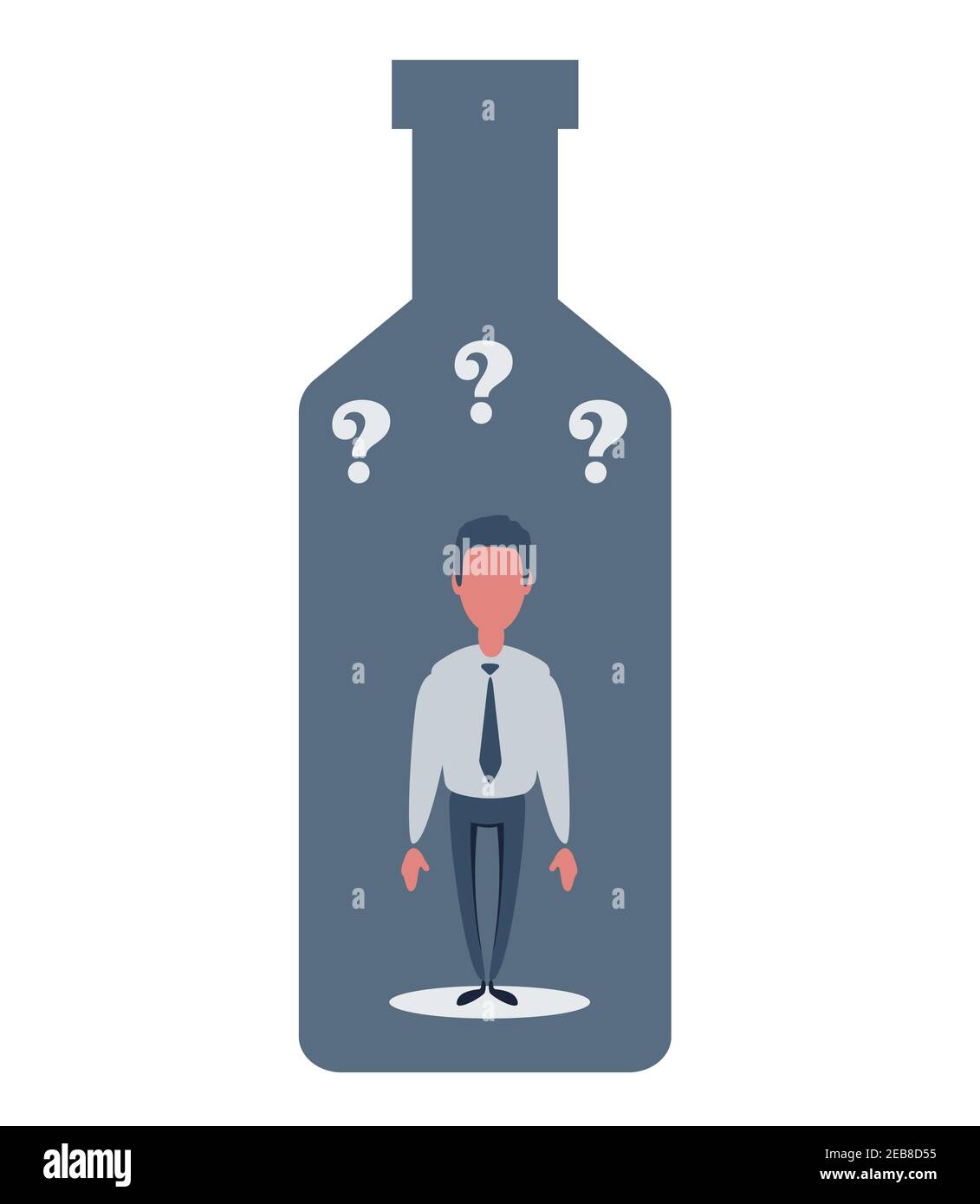 Trouble inside Stock Vector Images - Alamy