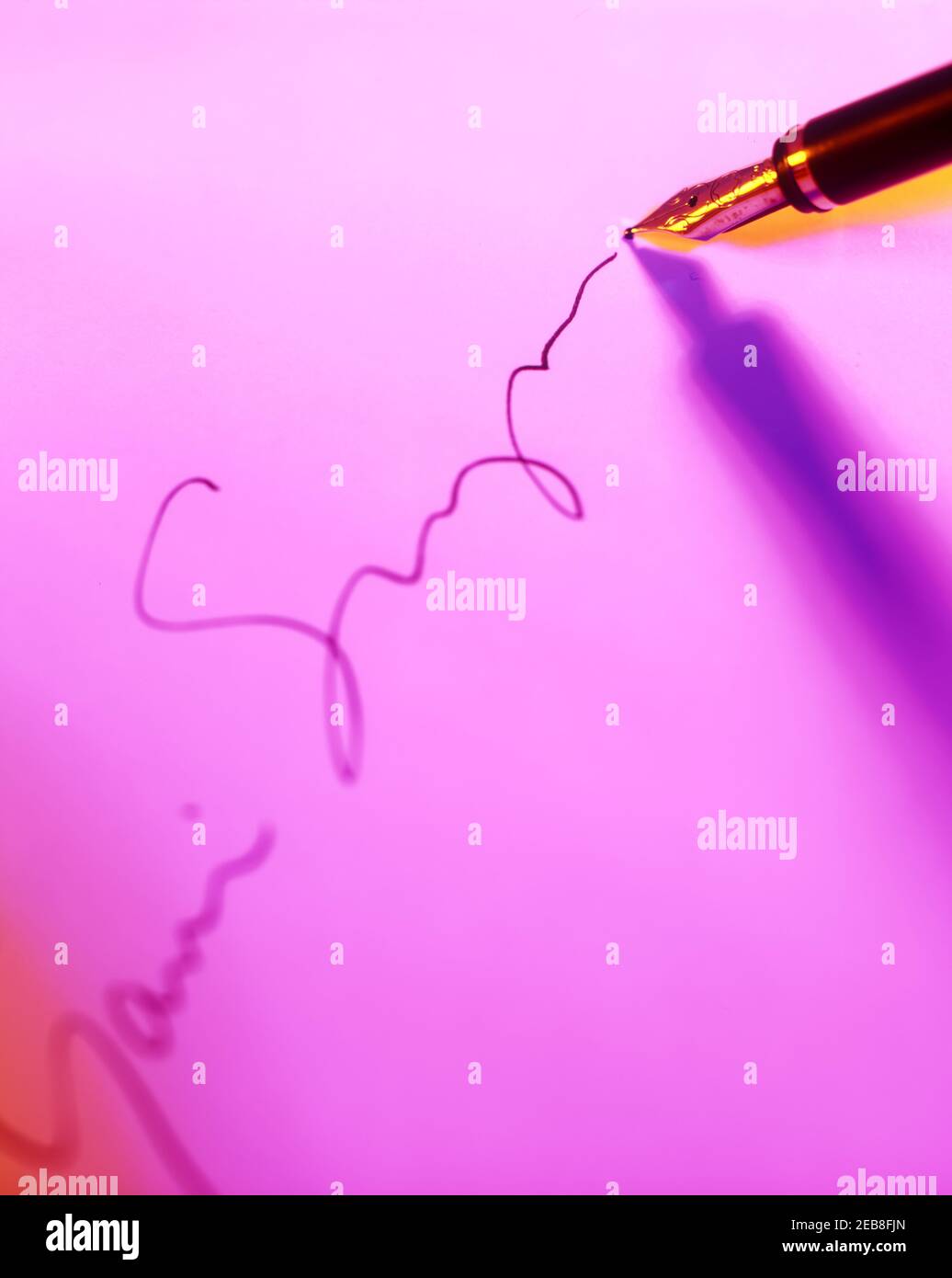 Dated signature hi-res stock photography and images - Alamy