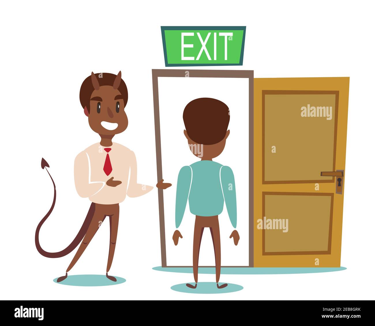 Devil and office Cut Out Stock Images & Pictures - Alamy