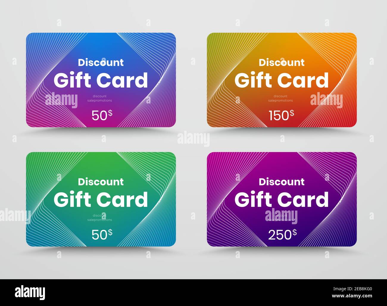 Abstract gift voucher template card Stock Vector Images - Alamy