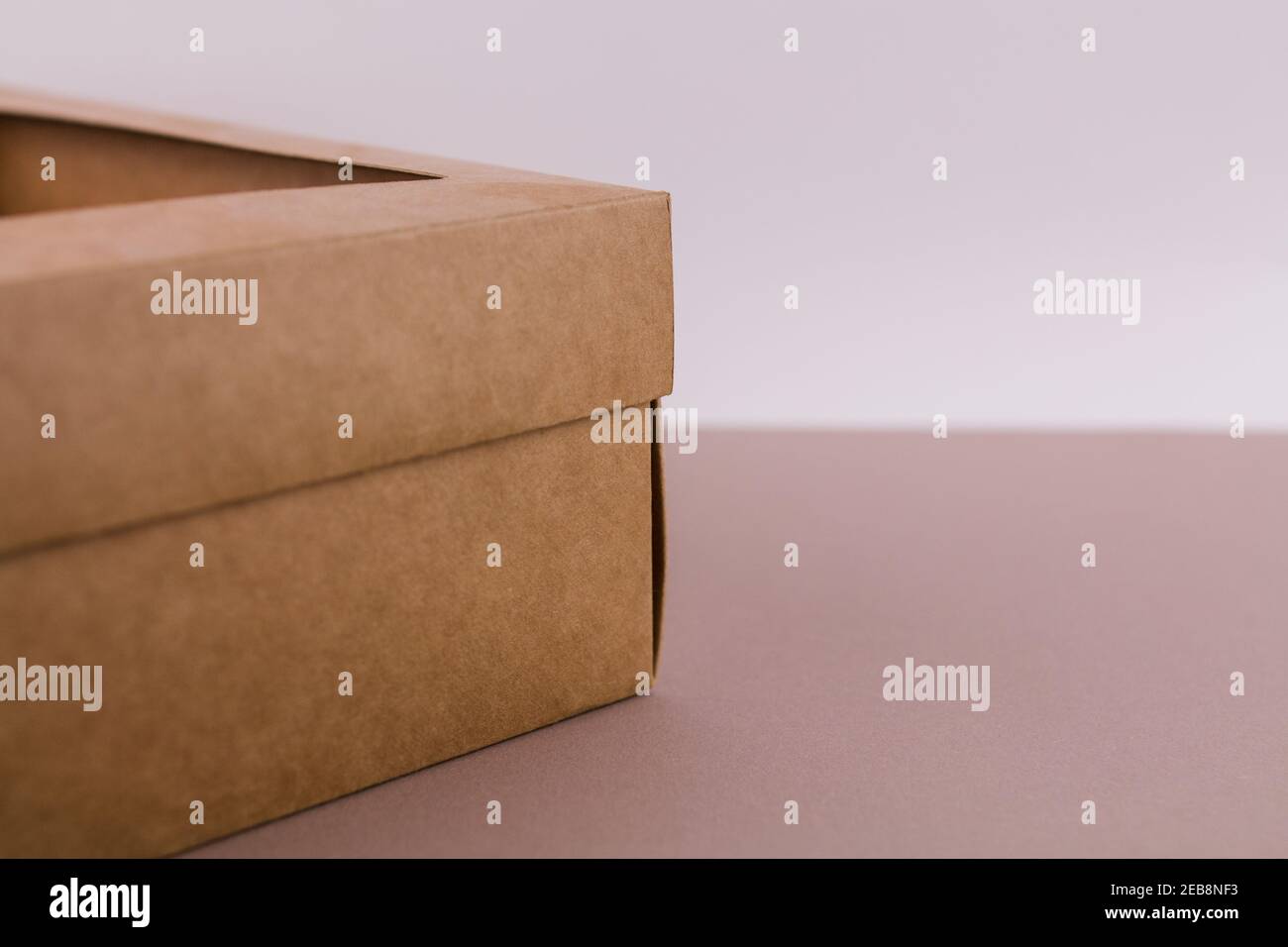 a cardboard boxes in the background for moving or for packaging Stock ...