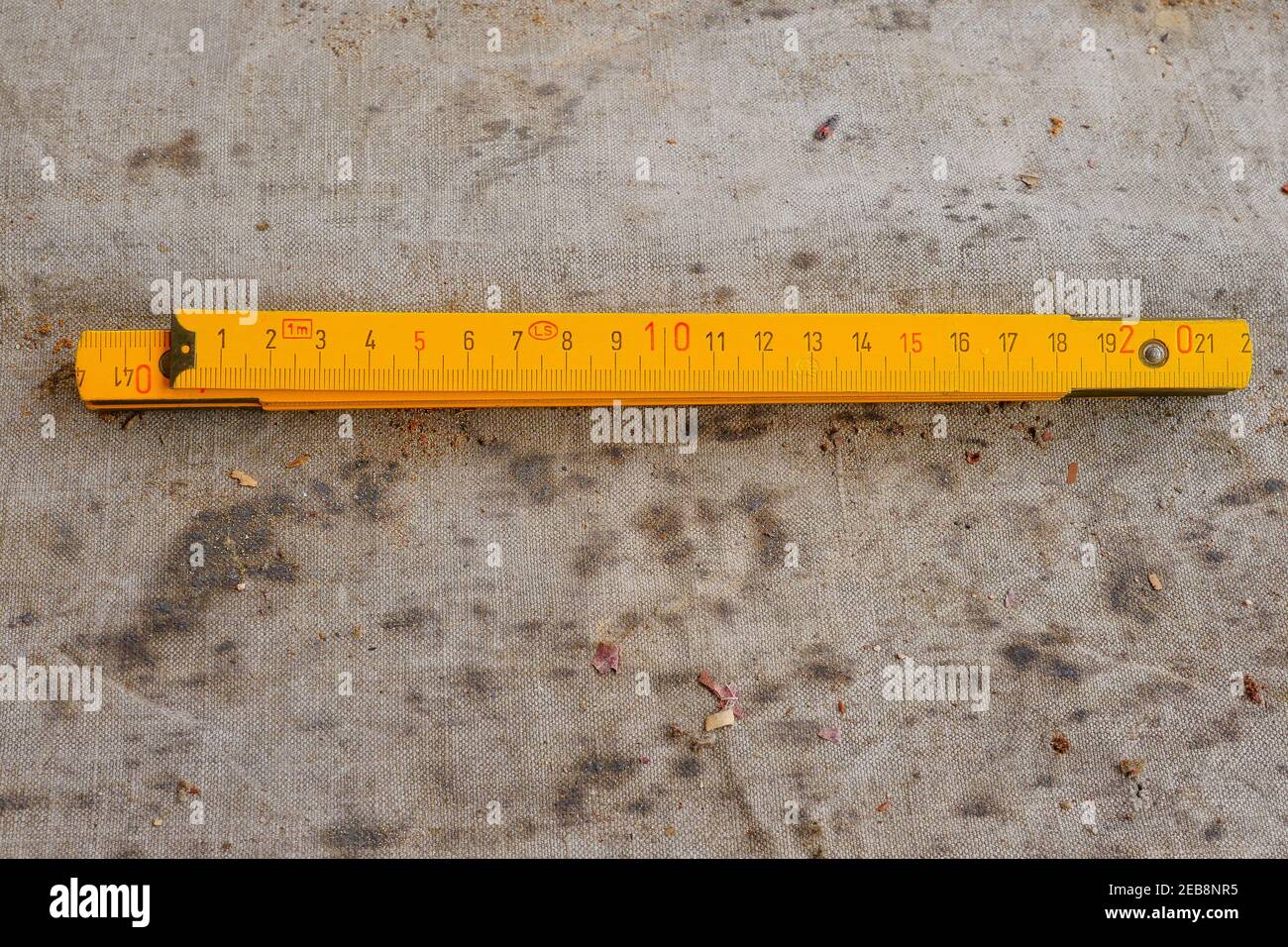 Wooden folding meter, France Stock Photo - Alamy