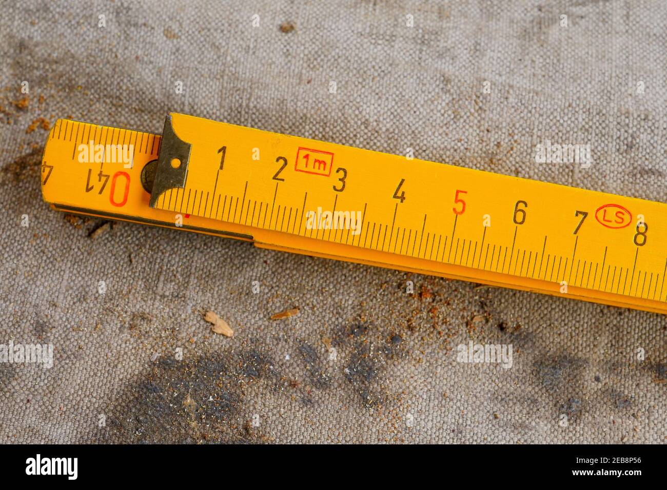 Wooden folding meter, France Stock Photo - Alamy
