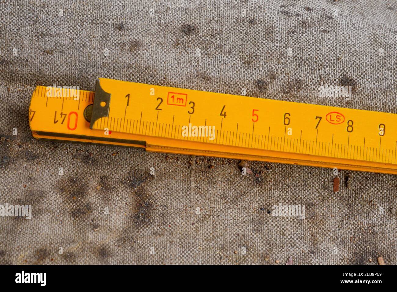 Wooden folding meter, France Stock Photo - Alamy