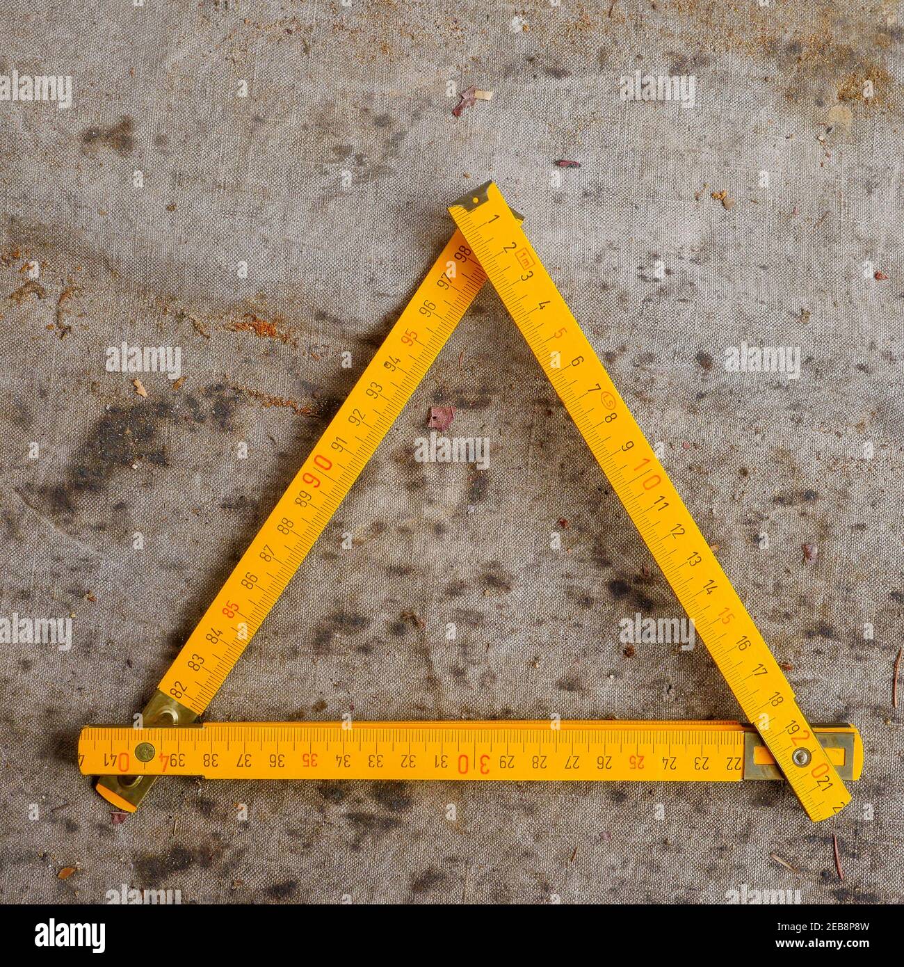 Wooden folding meter, France Stock Photo - Alamy