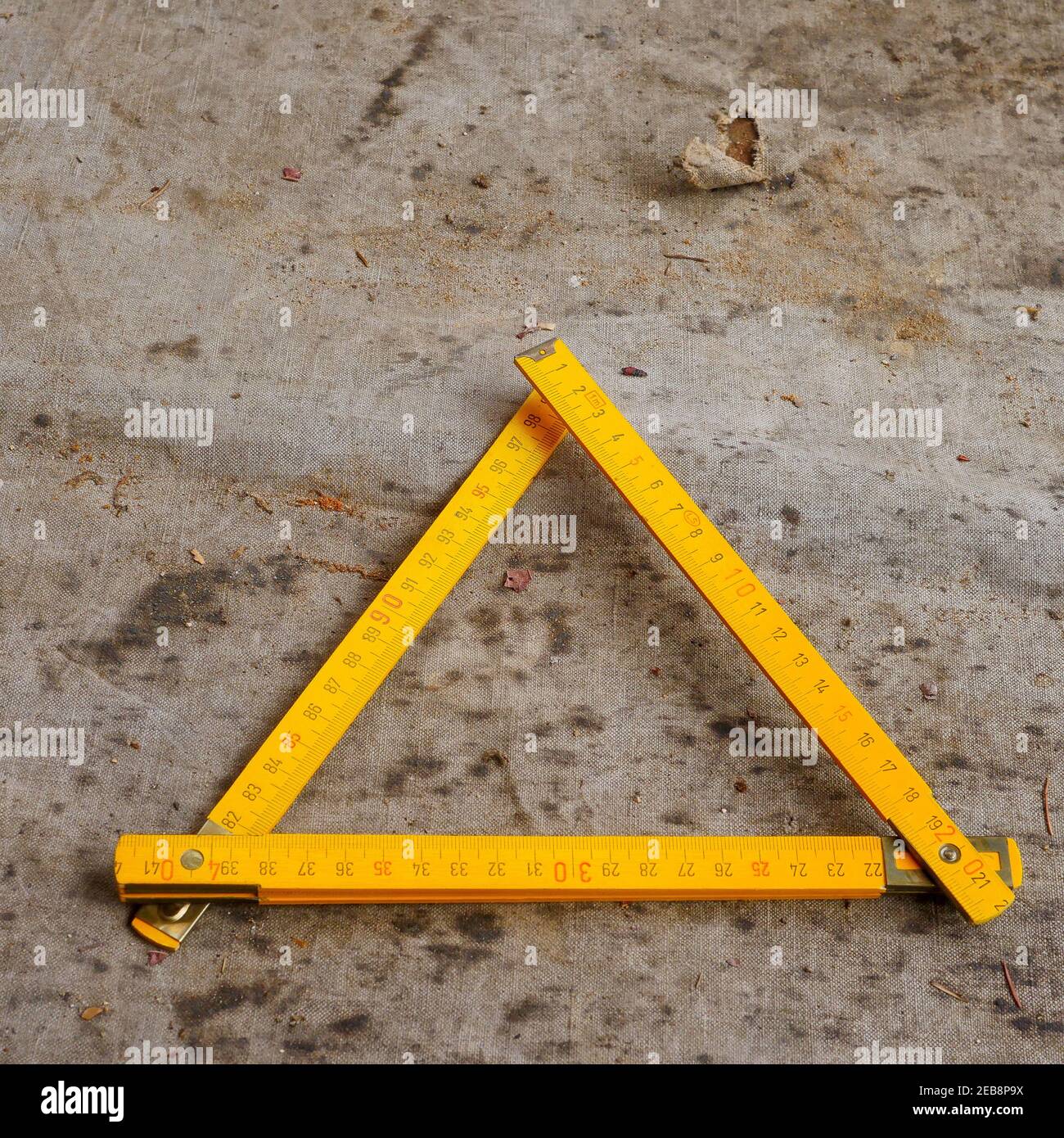 Wooden folding meter, France Stock Photo - Alamy
