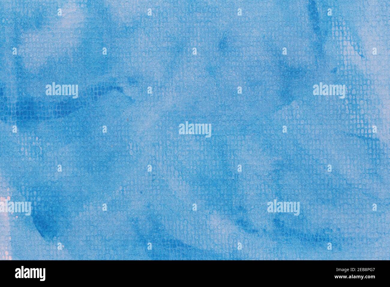 Blue watercolor on art paper background for design in your work texture ...