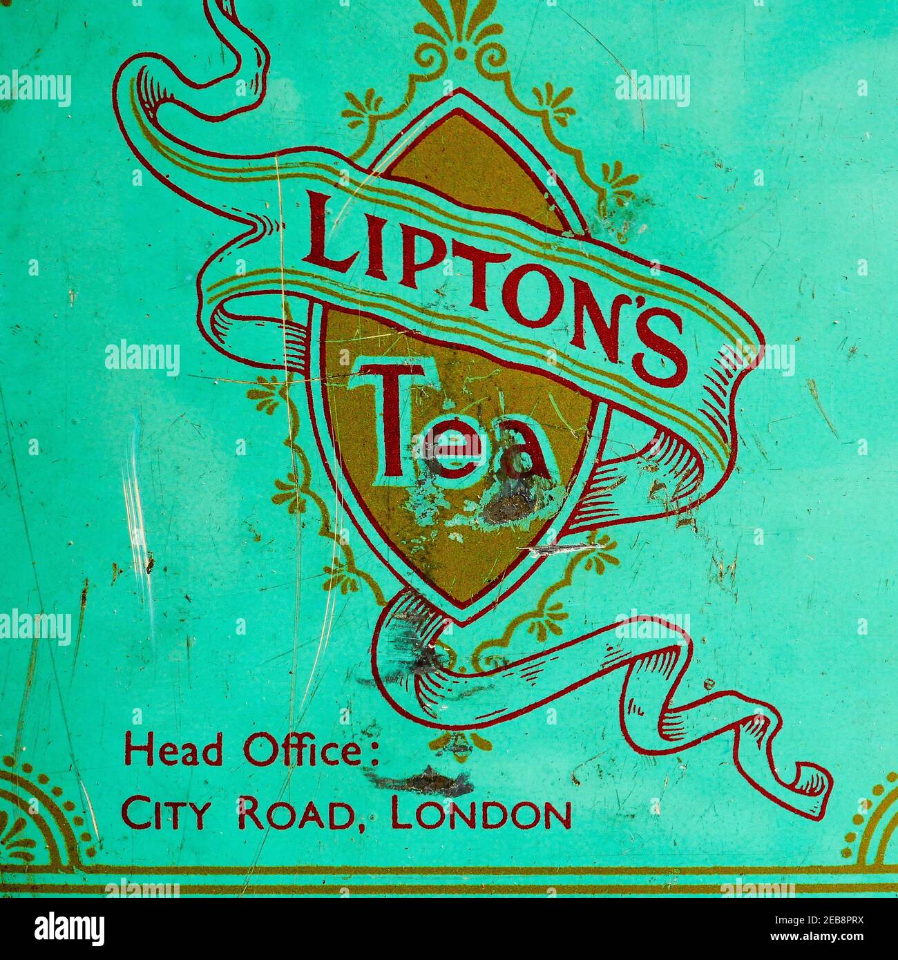 Lipton Tea metal tin, England Stock Photo - Alamy