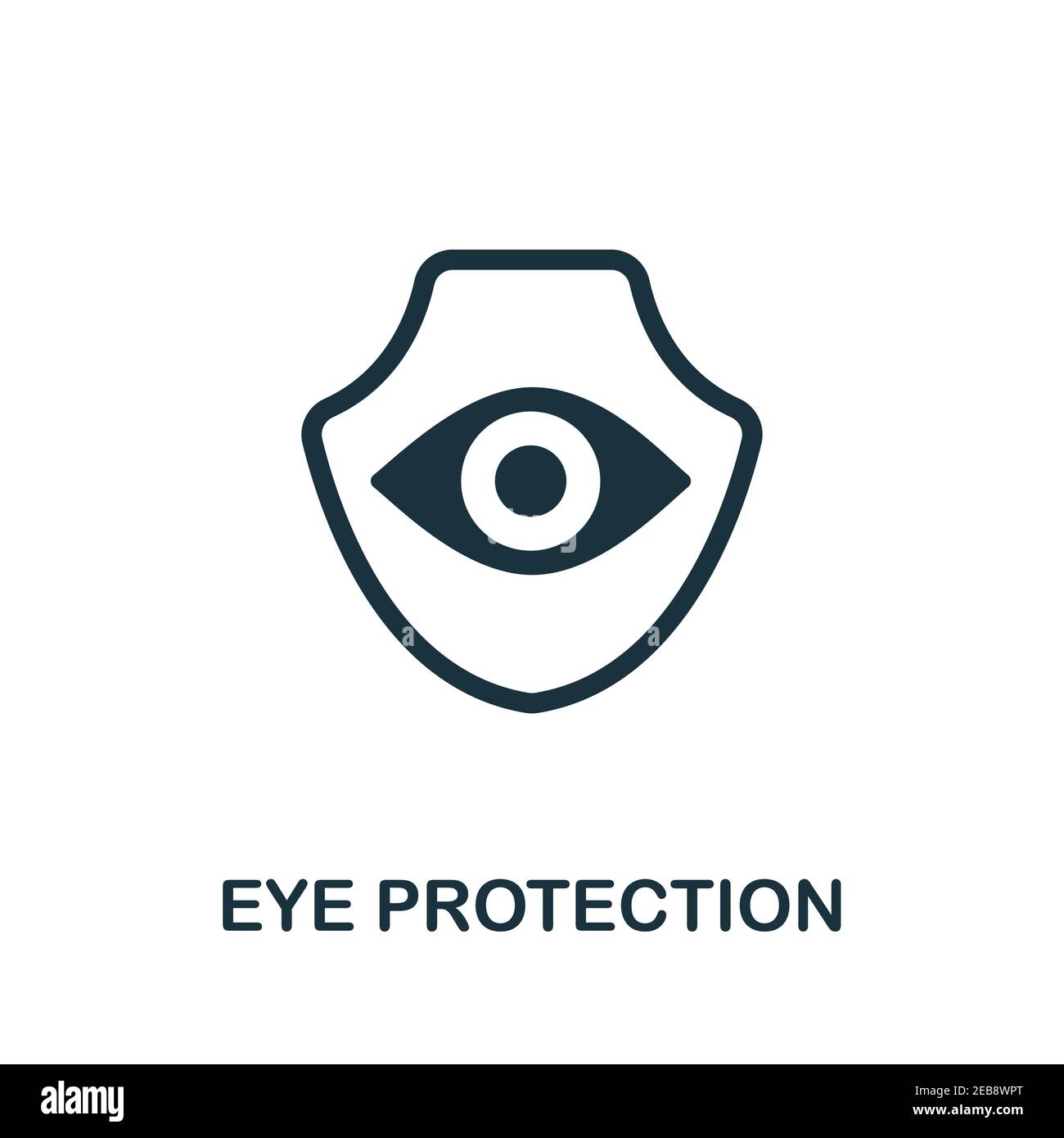 Eye Protection icon. Simple illustration from personal protection ...