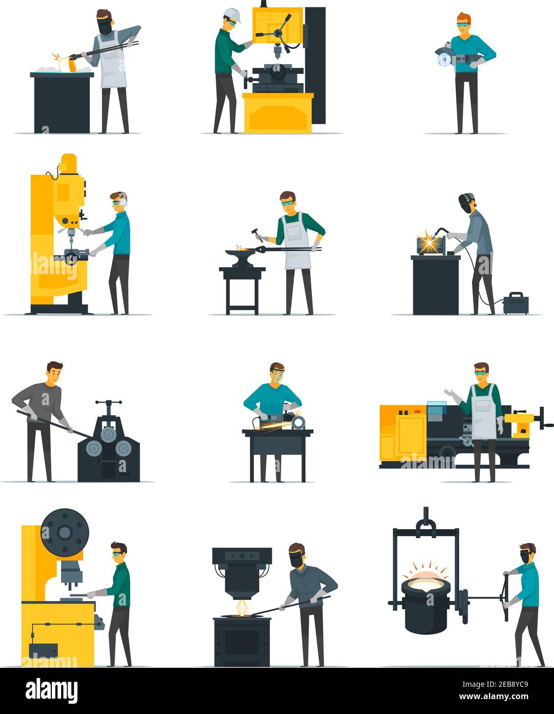 Bending process Stock Vector Images - Alamy