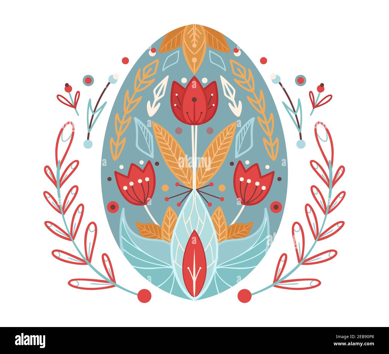 Tribal Art On Easter Eggs