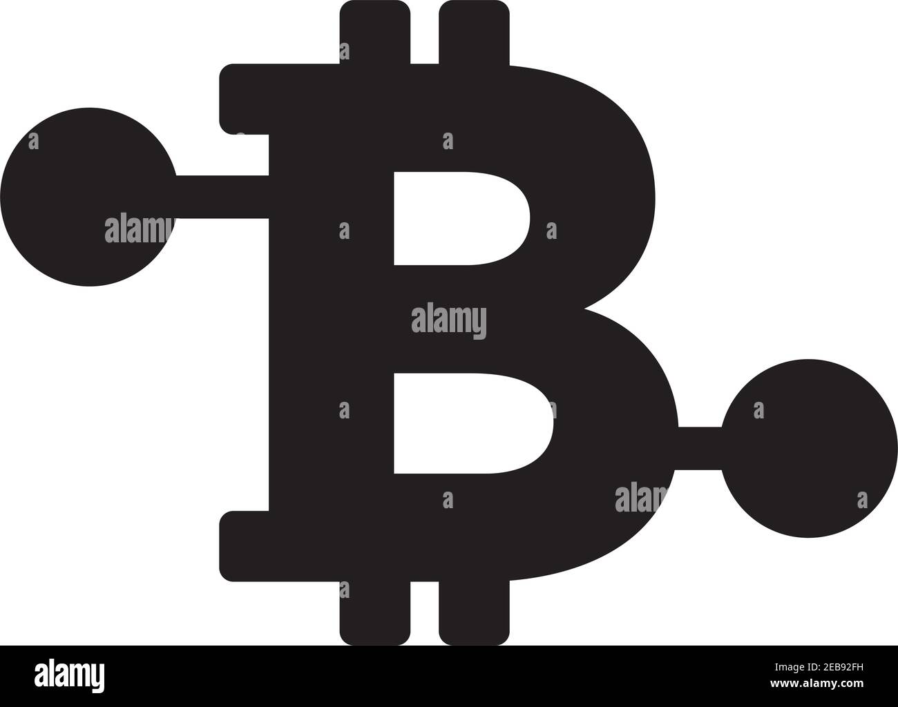 Bitcoin symbol icon vector cryptocurrency for digital asset and wallet ...