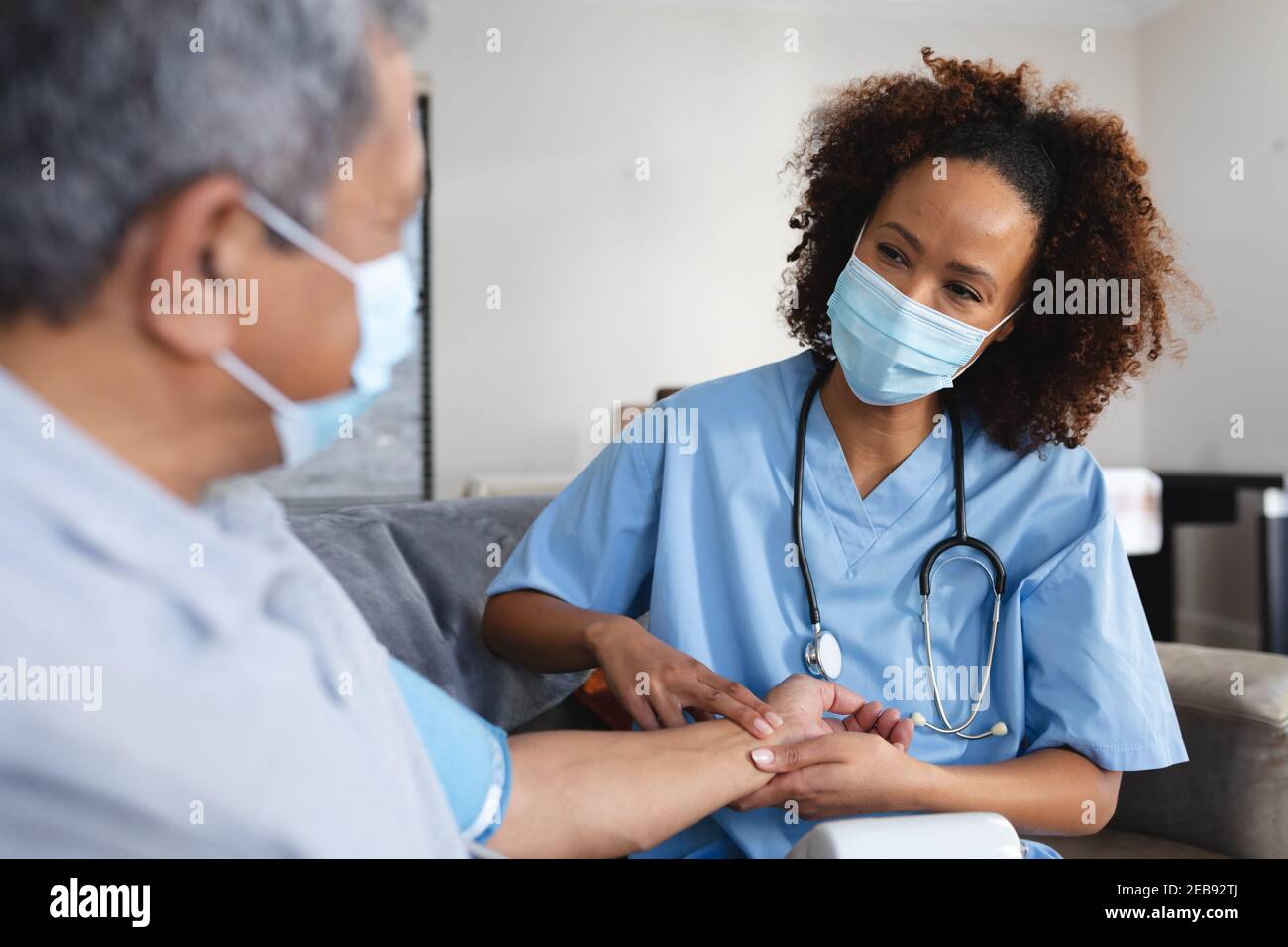 Nurse Taking Pulse