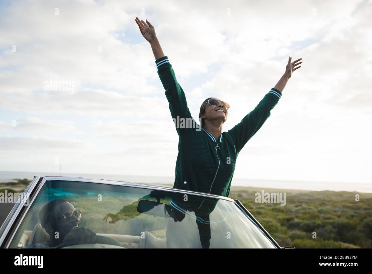Woman driving up the coast hi-res stock photography and images - Alamy