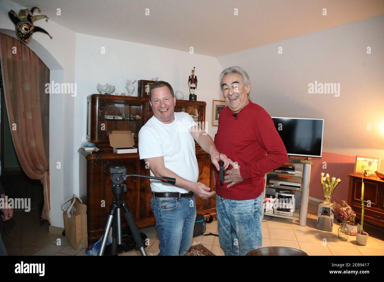 Schauspieler Giso Weißbach bei der Aufzeichnung der Fernsehsendung zum ...