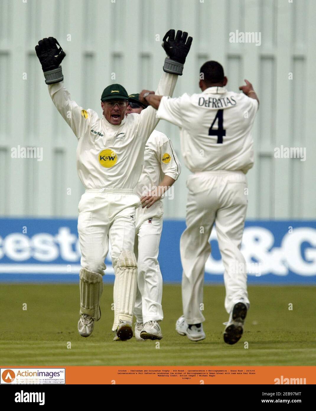 Leicestershires phil defreitas hi-res stock photography and images - Alamy