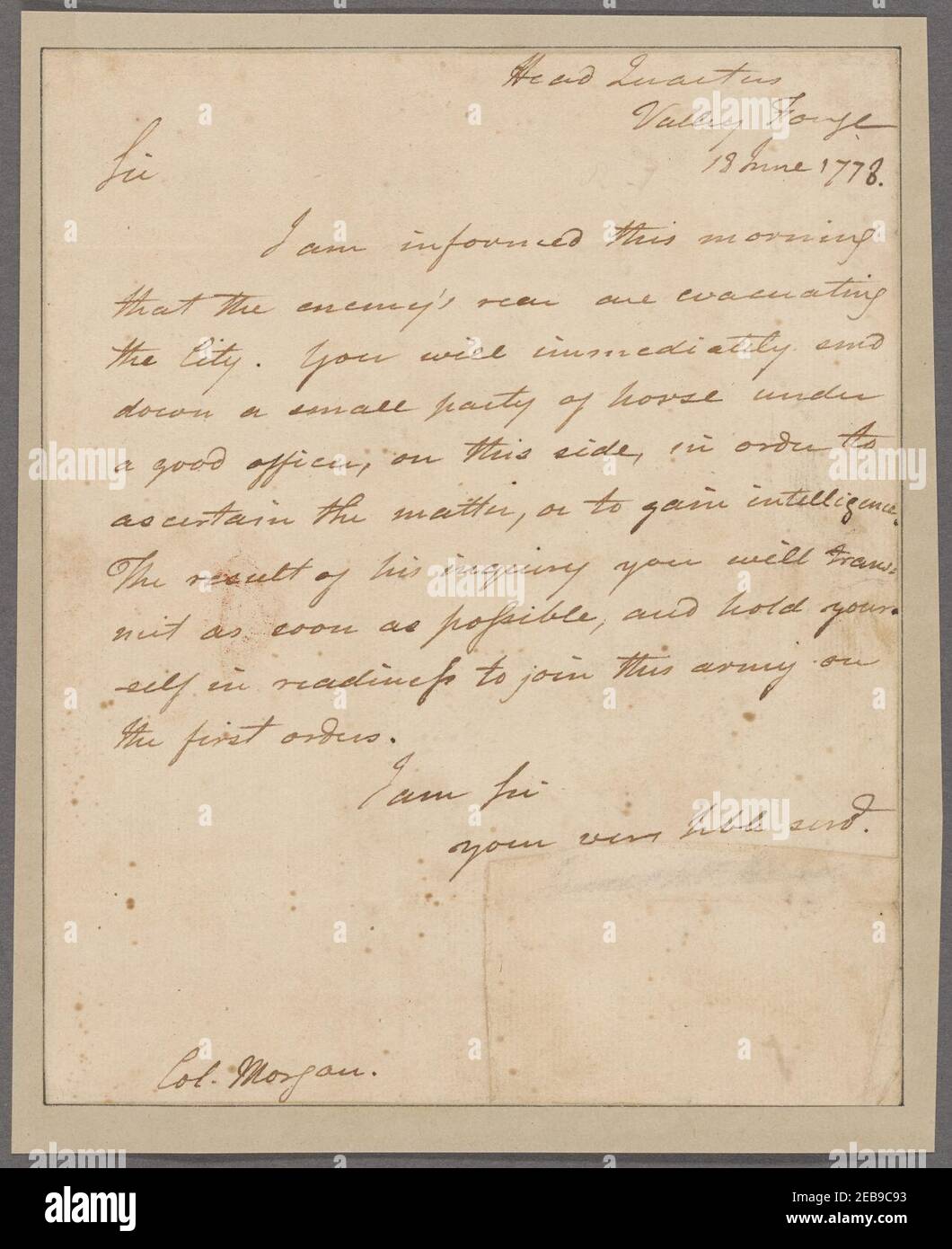 Washington george valley forge hi-res stock photography and images - Alamy