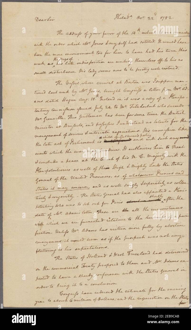 October 1782 hi-res stock photography and images - Alamy