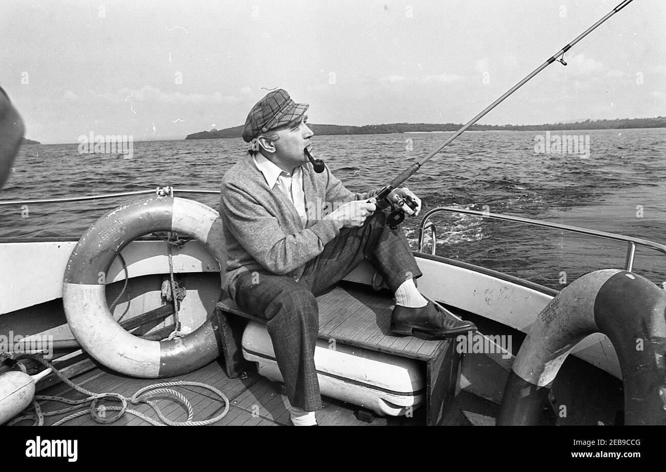 Roy Mason fishing Stock Photo - Alamy