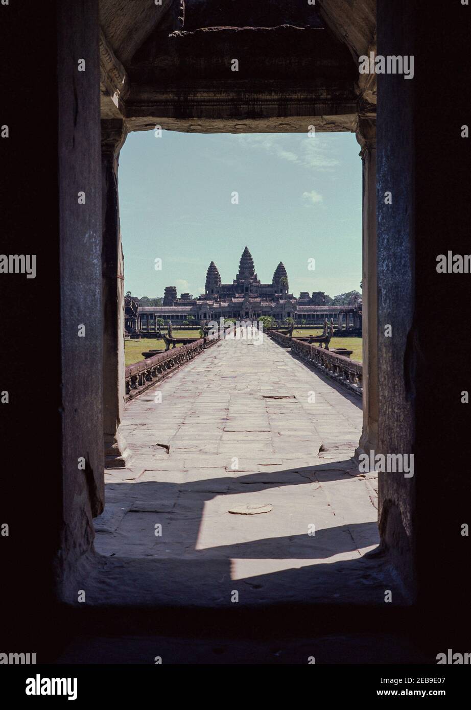Angkor Wat in castle frame Stock Photo - Alamy
