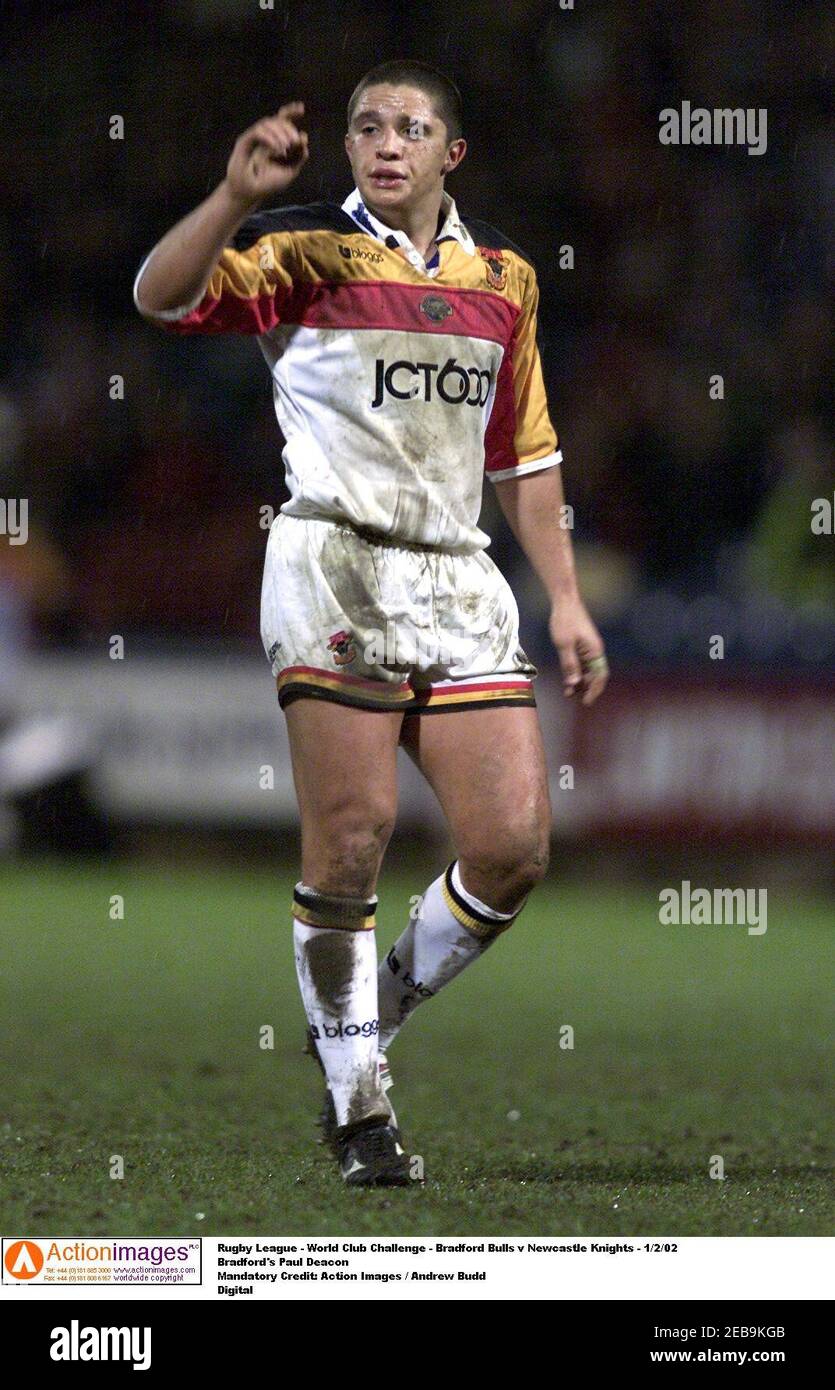 Rugby League World Club Challenge Bradford Bulls V Newcastle Knights ...