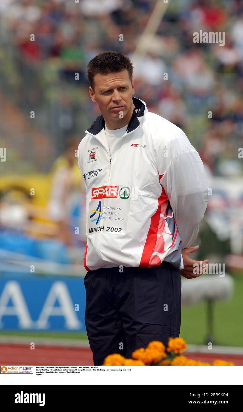 Steve backley javelin european championships hi-res stock photography ...
